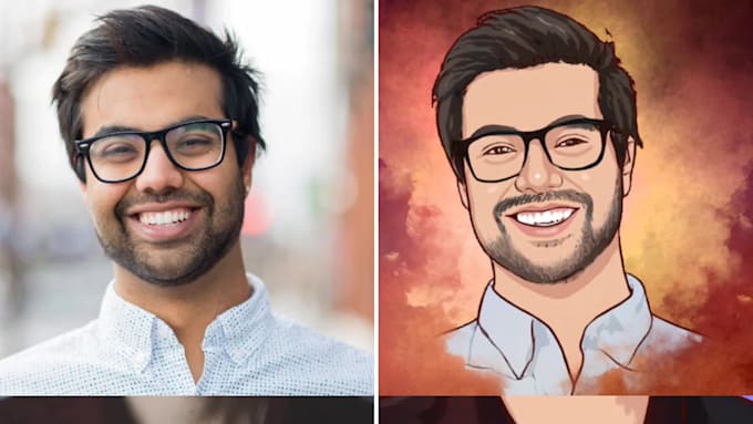 Disign cartoon portrait from your photo by Sdaadil | Fiverr