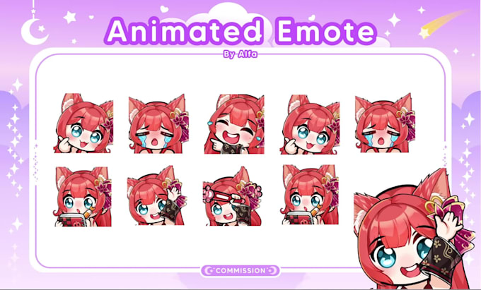 Create twitch emote animated chibi for discord by Ahmadalfahrezi | Fiverr