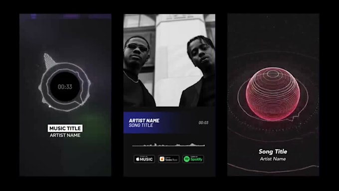 Create a portrait music visualizer for your songs by Cedricwarnier | Fiverr