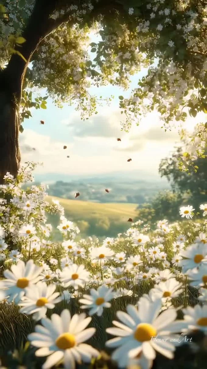 Create a stunning 3d flower animation, 3d flower modeling, flower ...