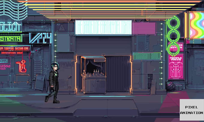 Do pixel art animation, sprite animation, pixel animated gif, pixel ...