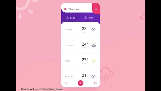 Design a creative, attractive, amazing, modern beautiful ui ux by Mian ...