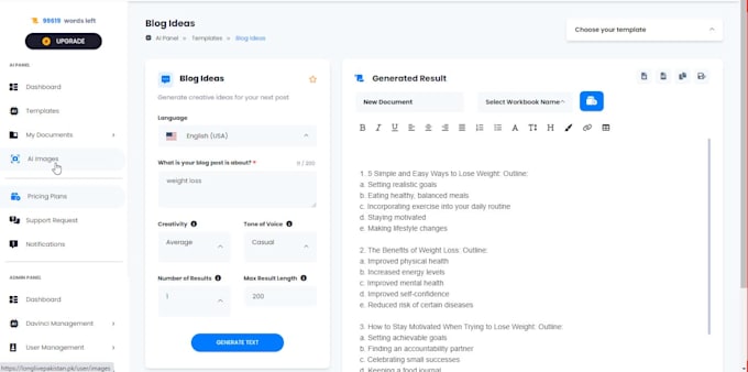 Create website for ai content and image generator with saas using openai chatgpt by Adil_hocane ...