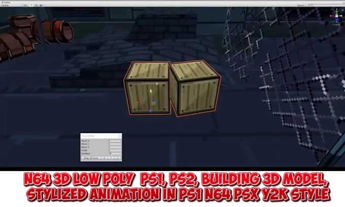 N64 3d low poly ps1 ps2 building 3d model stylized animation in psx y2k style by Midells_ | Fiverr