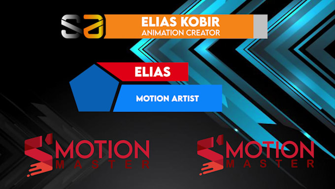 Create lower thirds and youtube intro video logo animation by Elias606 | Fiverr
