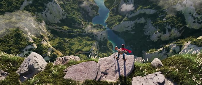 Design custom 3d game environment level design vrchat world roblox gfx 3d scene by Samirah ...