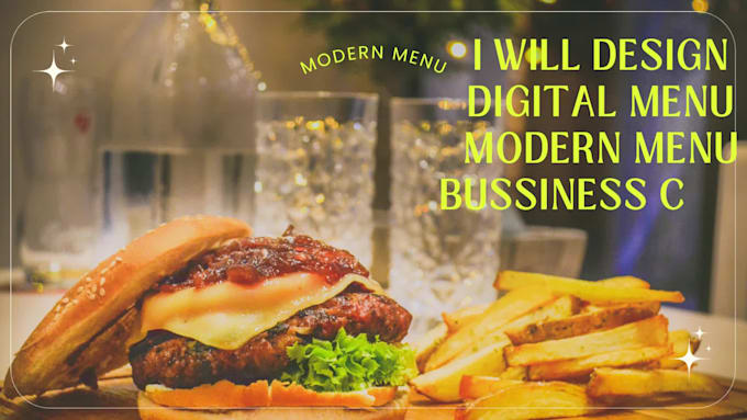 Design modern menu card or digital menu card, business card by ...