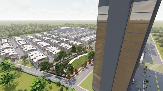 Make real estate master plan animation and visualization by ...