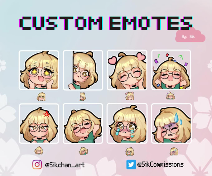 Create the perfect emote for you by Siksiqueira | Fiverr
