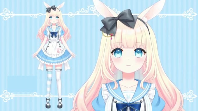 Diseño 2d de vtuber, rigging de vtuber, comisión de vtuber, rigging en ...