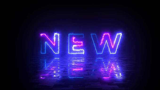 Create custom title neon text effect video by Purple_graphics | Fiverr
