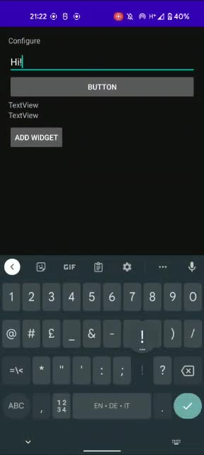 Create a custom android widget by Valcioffi | Fiverr