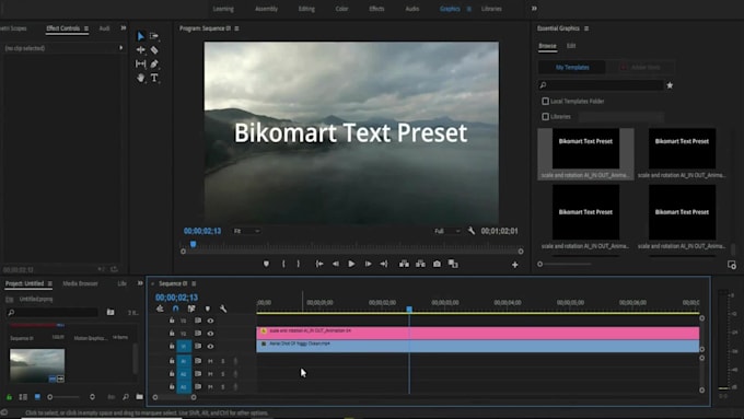 Provide 5000 motion graphics templates for text animation by Dunu123 ...