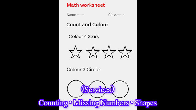 Make colorful math worksheets and activities for kids by ...