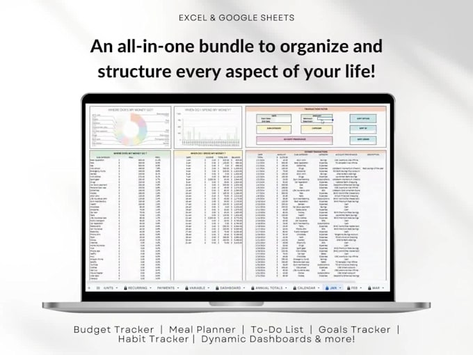 Create custom excel spreadsheet wedding planner event google sheet budget sheet by Mhister_emzy ...