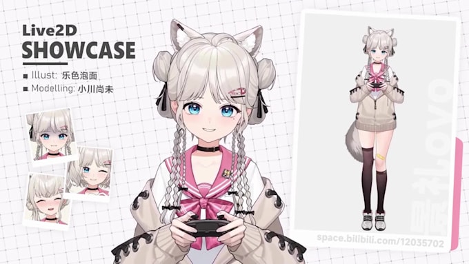 Draw and rig live2d custom vtuber model, 2d vtuber, vtuber commission ...