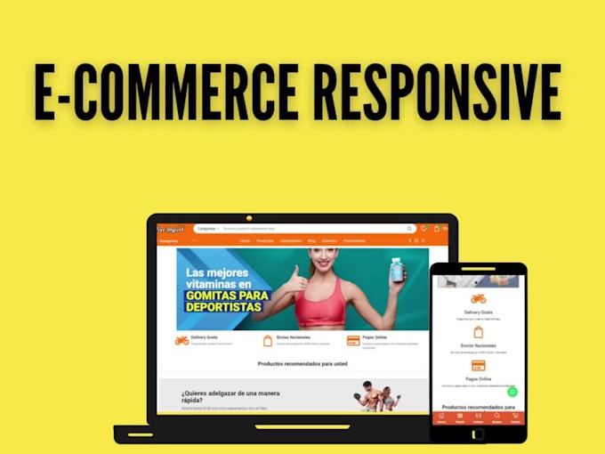 Modern and responsive ecommerce by Victorveas | Fiverr