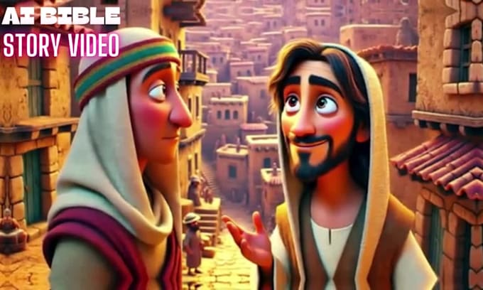 Create remarkable ai generated bible story from bible story animated ...