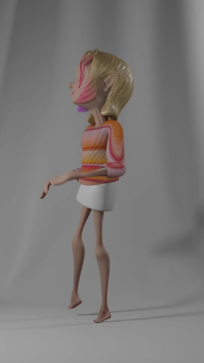 Create simple 3d modeling character animation by Yudistirawd | Fiverr