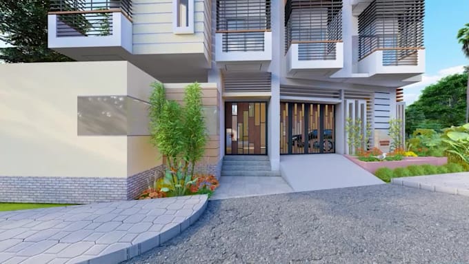 Do sketchup 3d modeling and 3d rendering on lumion by Rahat1010 | Fiverr