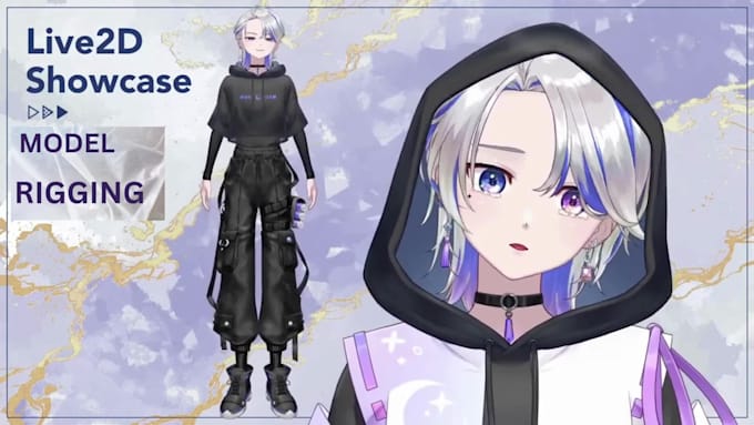 Design and rig your realistic live2d vtuber model, anime, 2d rigging by ...
