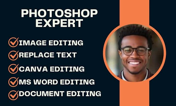 Photoshop doc editing image editing text replacement document ...