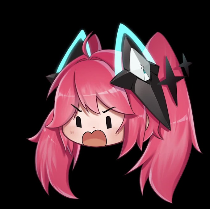 Draw you a chibi head shot with any expression you want by Starrybunnz ...