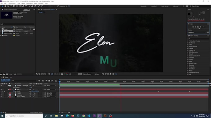 Animate signature with after effects by Webdevhmr | Fiverr