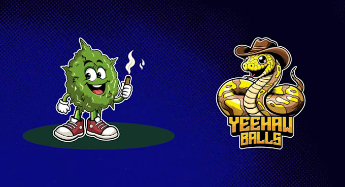 Make a detailed cartoon mascot logo by Ga_safi00 | Fiverr