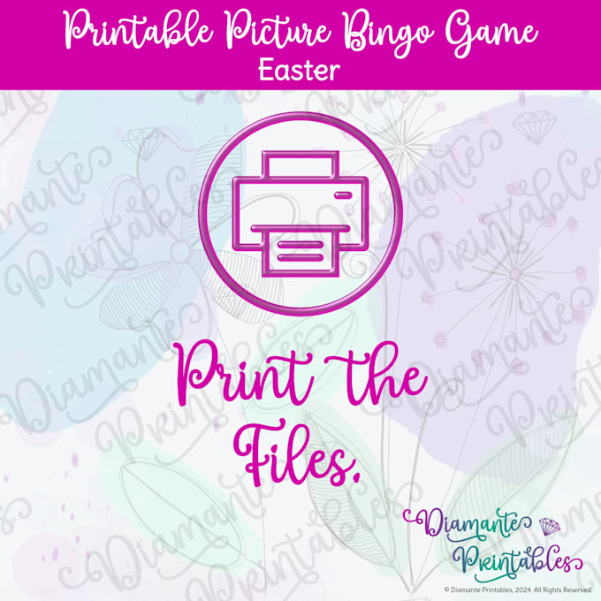 Create unique printable easter bingo cards for you by Tntcrafts | Fiverr