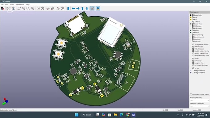 Do custom pcb design circuit schematic using kicad, easyeda by ...