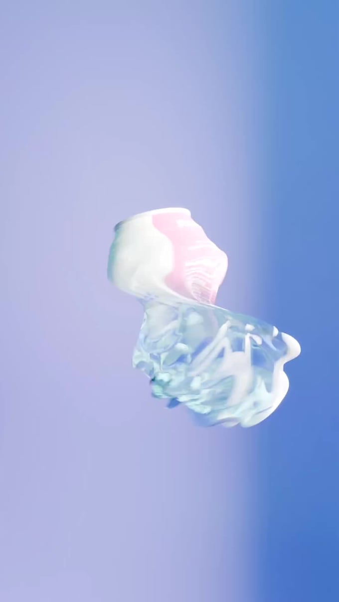 Water simulation, 3d water simulation, cosmectic animation, bottle ...