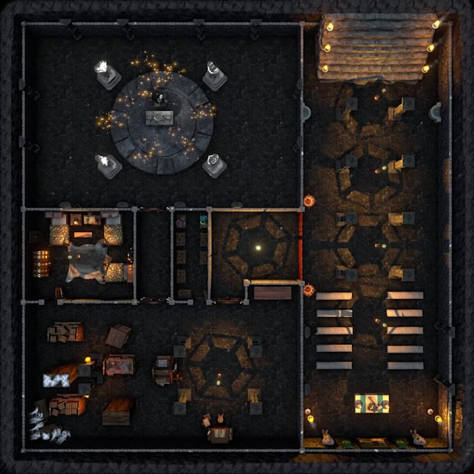 Make a fantastic and unique rpg map for you by Monkeystavern | Fiverr