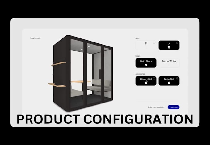 Do 3d product configurator webgl, 3d animated webflow website, threejs spline by Tobz_web | Fiverr