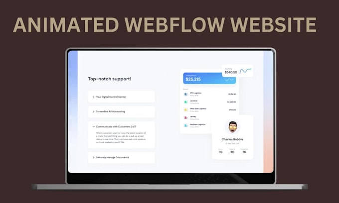 Design animated webflow website convert framer, figma to webflow or landing page by Ppcodp | Fiverr