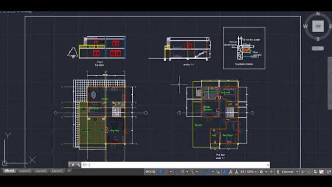 Convert pdf, sketch or image drawing to autocad dwg by Ssaranga099 | Fiverr