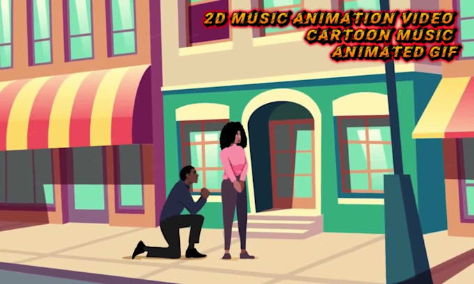 Create 2d music video, animated gif, cartoon music video, kids cartoon ...