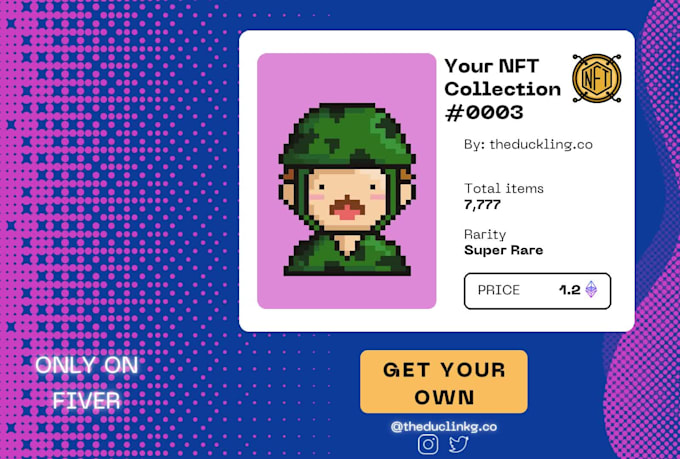 Create nft collection with code generator with your art by Armandosp ...