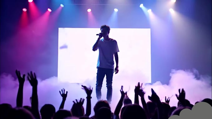 Create ai music video lyric video animated ai music visualizer ai music for you by Opymic | Fiverr