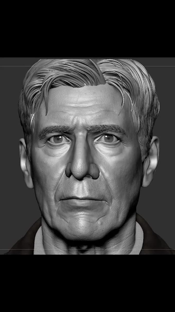 Sculpt 3d realistic face 3d head portrait mask 3d face for 3d printing ...