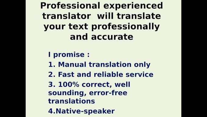 Translate text to all kind of language by Zihadshorif535 | Fiverr