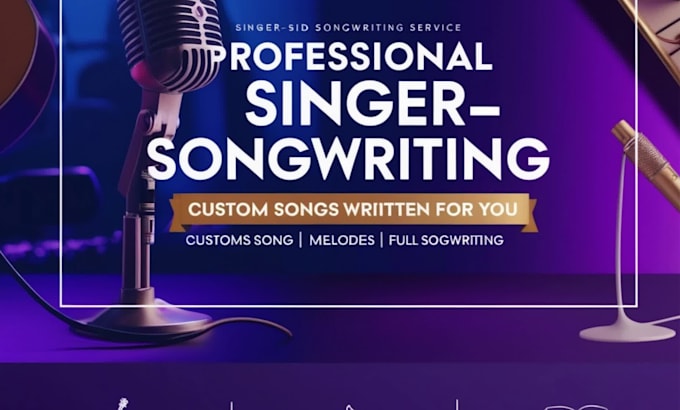 Write catchy lyrics and sing as a female vocalist by Writer_singer | Fiverr