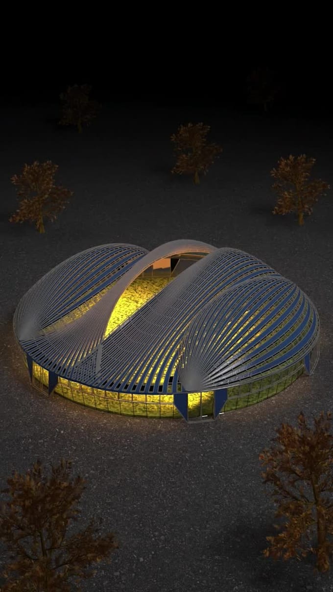 3d stadium animation facilities gaming arena 3d complex sport with ...