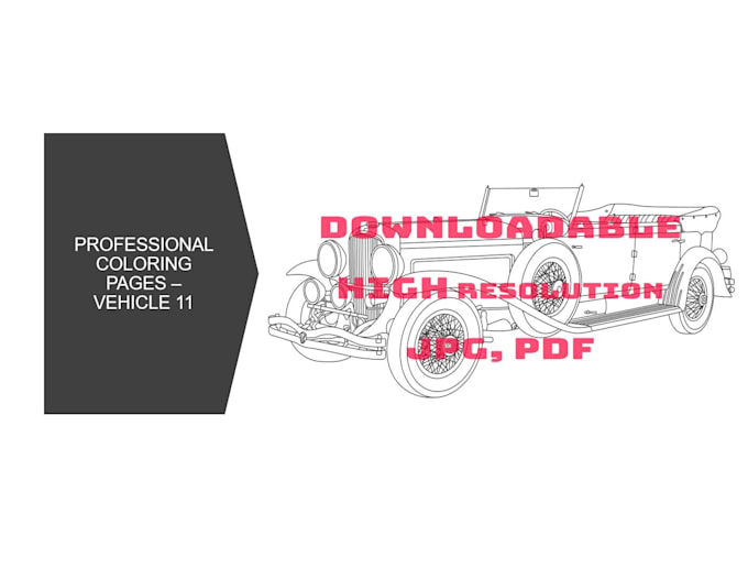 Send you 28 coloring pages with vehicles in pdf, jpg, png by Irmantasba ...