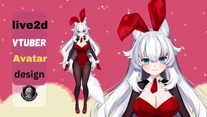 Design 2d vtuber, 2d vtuber model, 2d vtuber rigging, vroid studio, prp live by Prestigebran ...