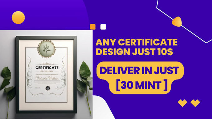 Do any certificate templates design, diploma, award design by ...