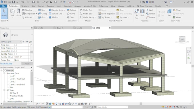 Do 3d structural modeling in revit and detailing in autocad by A_basit ...
