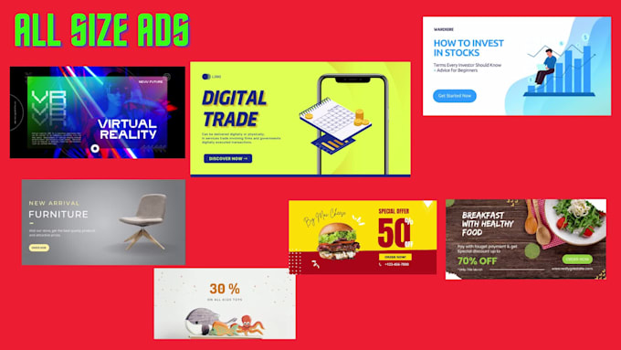 Design eye catching animated gif banners and ads by Mrchampa | Fiverr