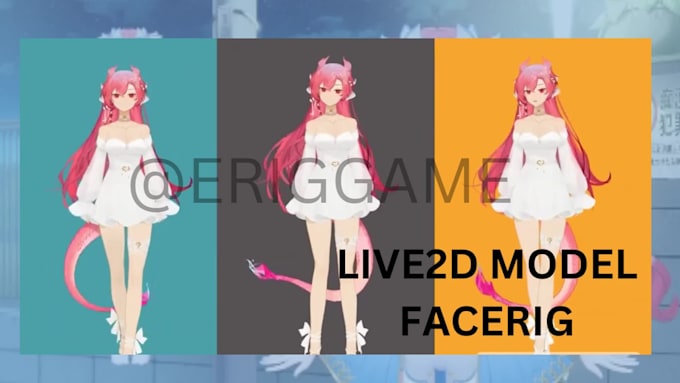 Design custom live2d model, live2d rigging, vtuber by Eriggame | Fiverr