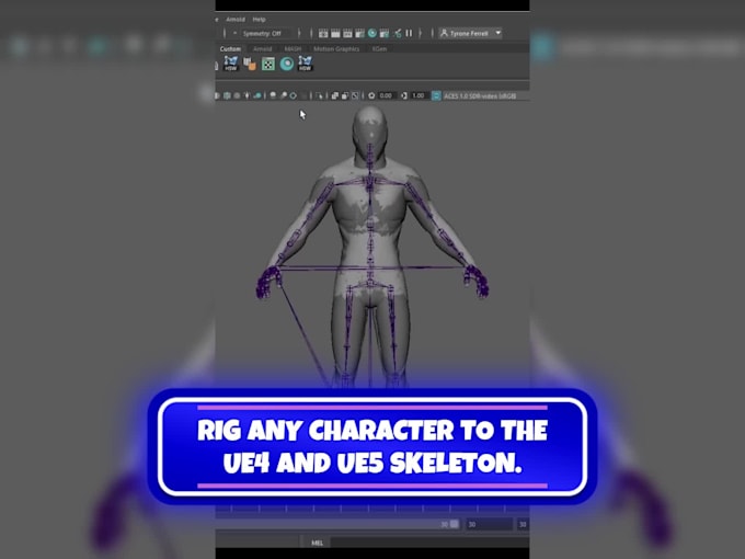 Rig Your Character To Epic Skeleton For Ue4 Ue5 By The3dworld Fiverr